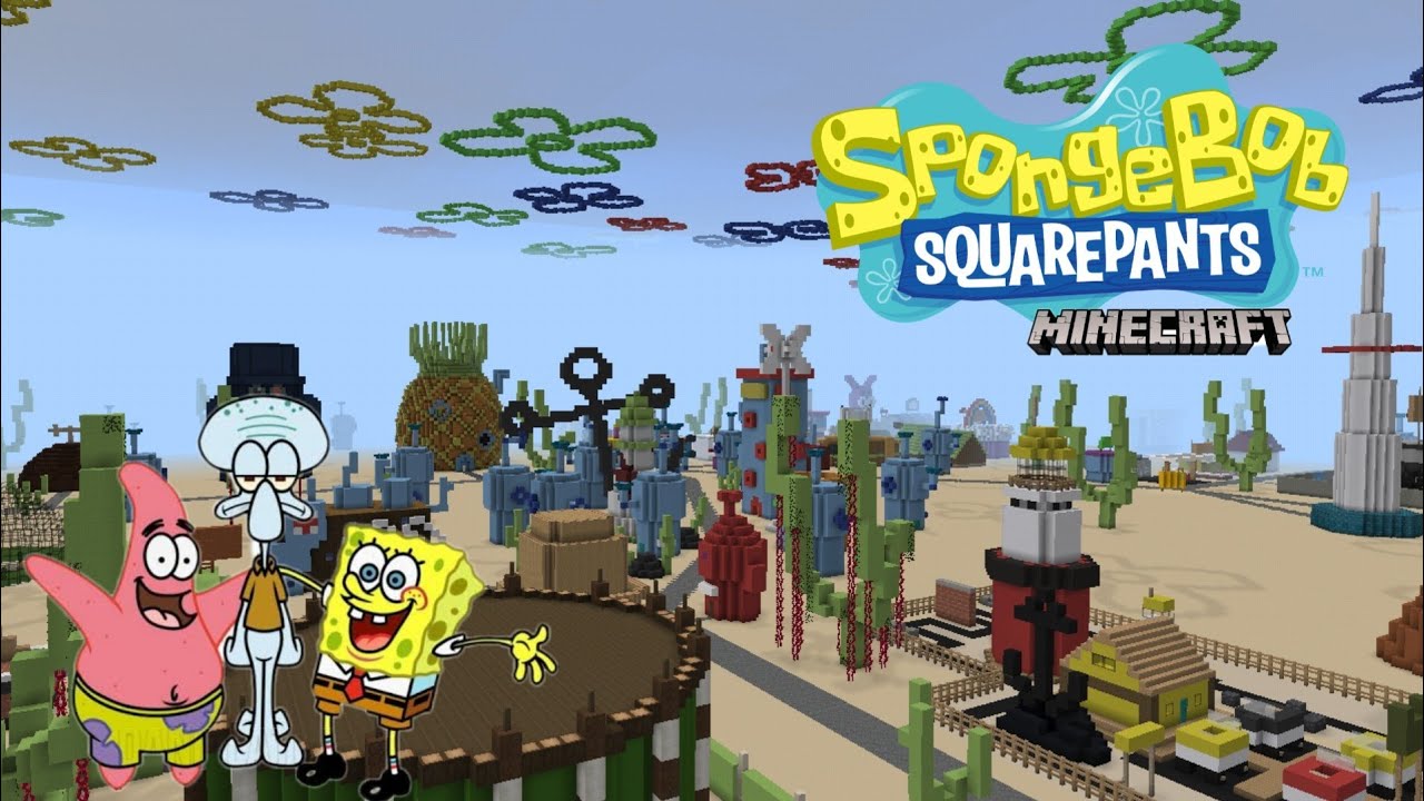 SPONGEBOB SQUAREPANTS (BIKINI BOTTOM) | MINECRAFT CARTOON - YouTube