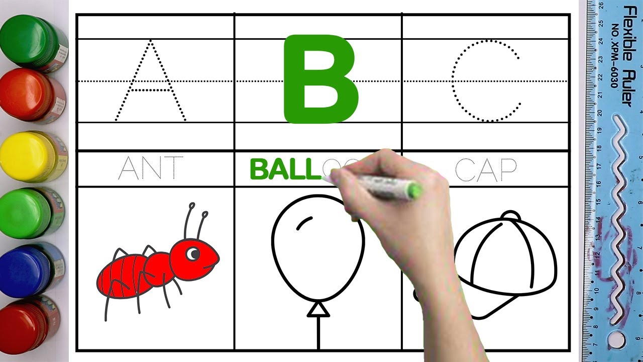A for Ant, B for Balloon, C for Cap, Learn Abcd, Alphabets for kids ...