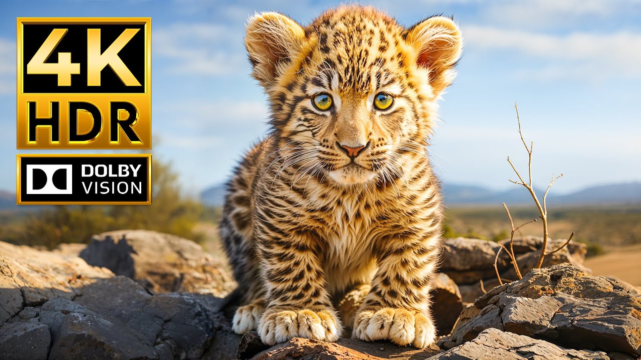 BEAUTIFUL SCENES OF WILDLIFE 4K HDR | with Cinematic Sound (Colorful ...