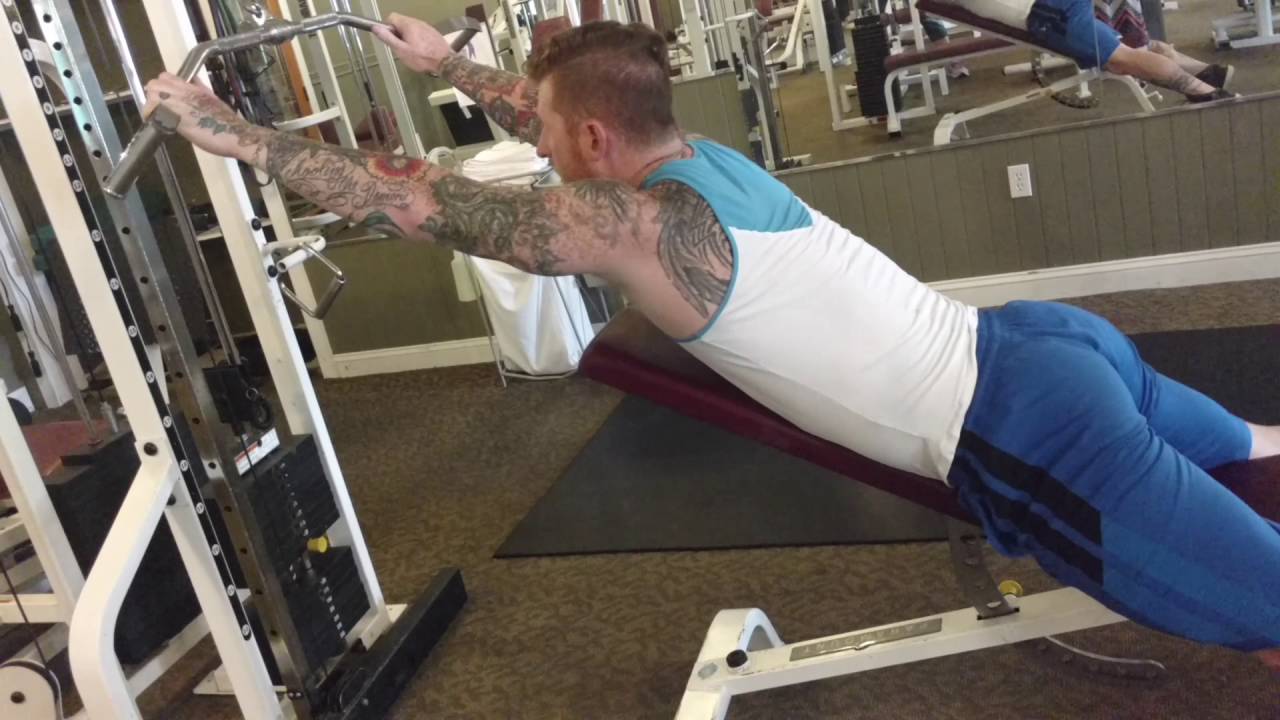 Supported high cable pulldown - YouTube