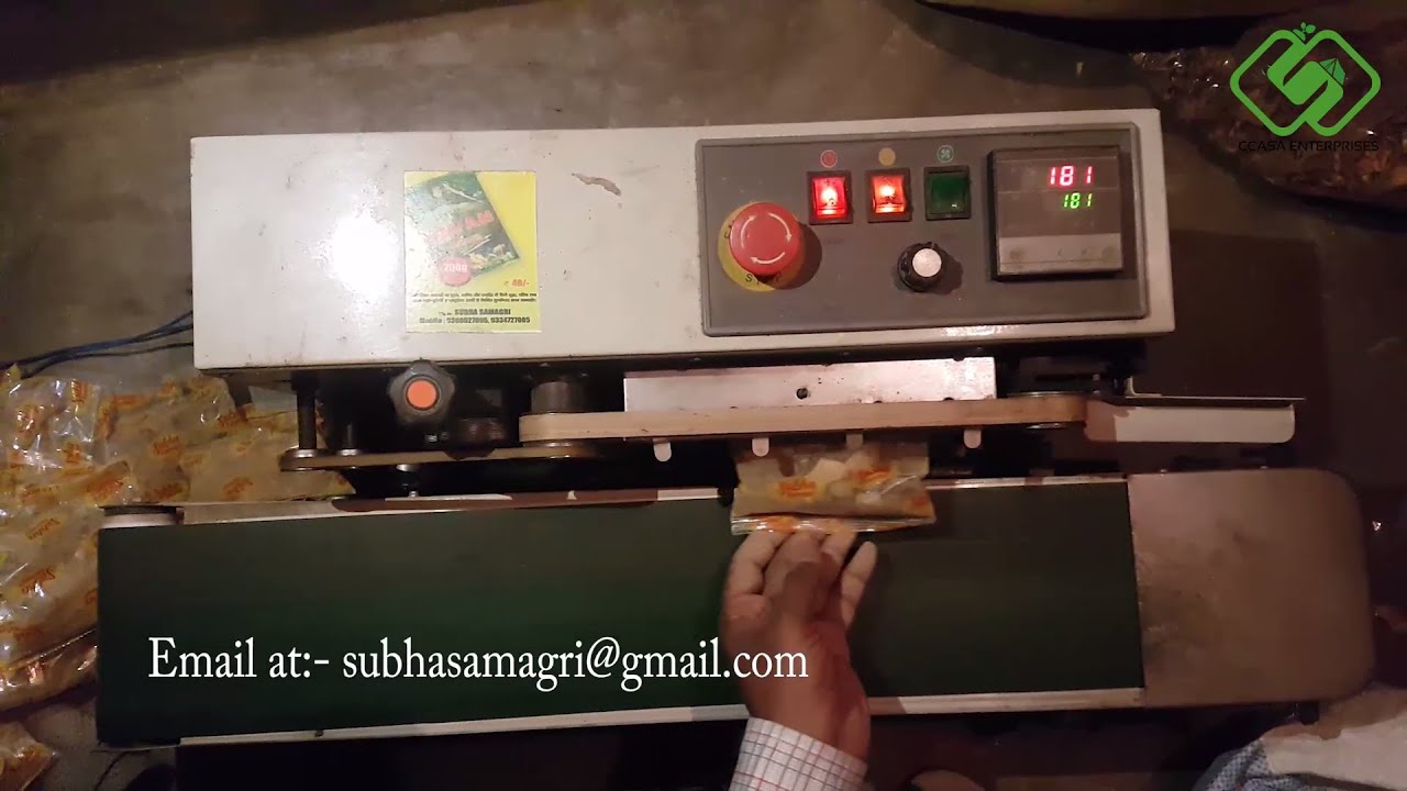 Automatic sealing machine II With manual temperature control, मैनुअल ...