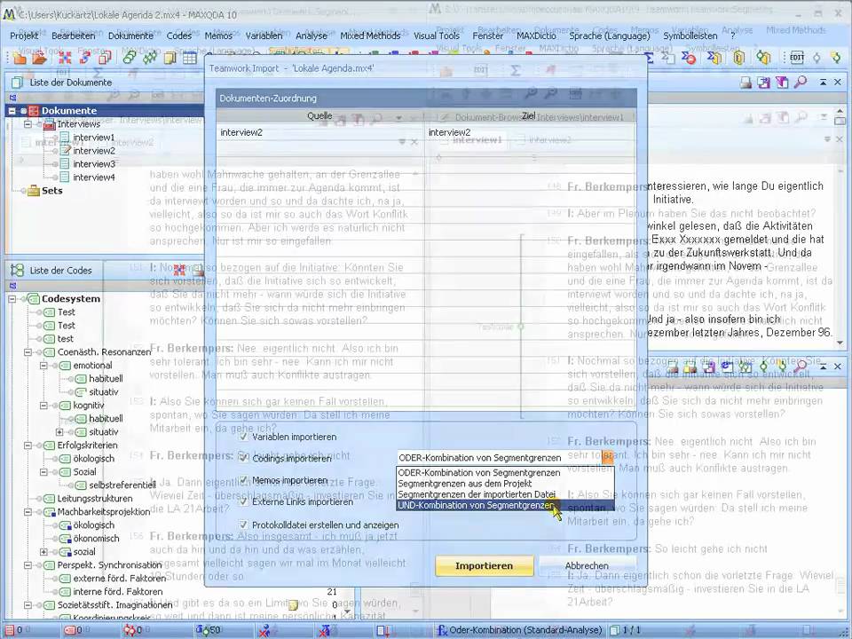 [2011] MAXQDA 10 und MAXQDA 11: Teamwork-Funktionen - YouTube