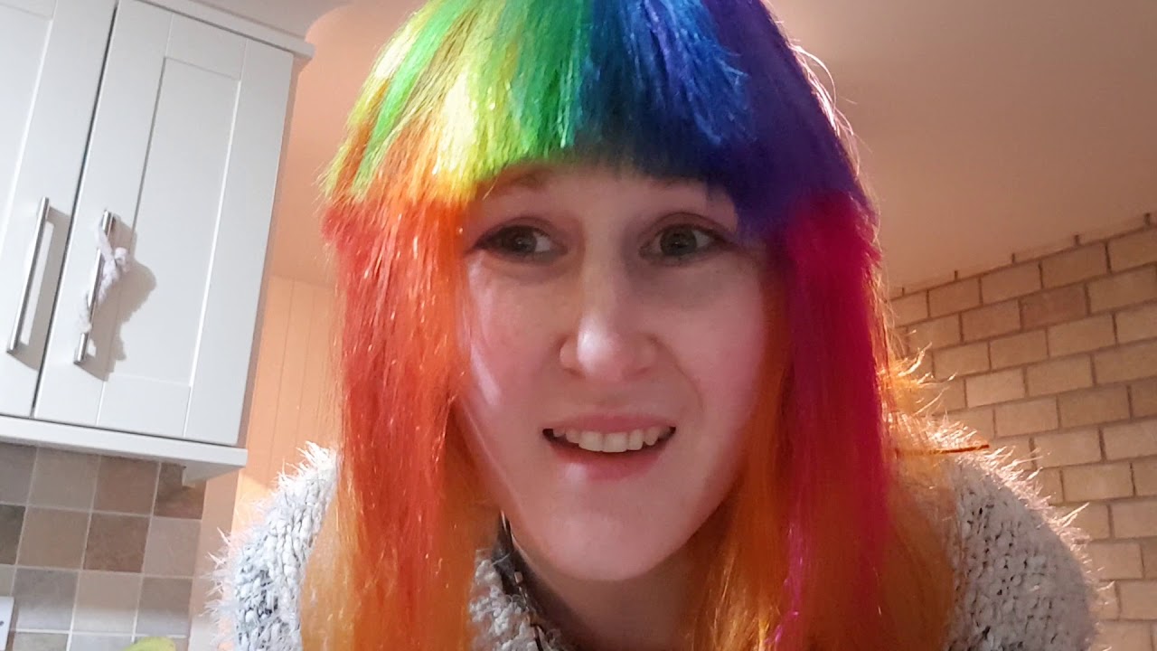 DIY rainbow Clip in bangs FAIL! 2018 - YouTube