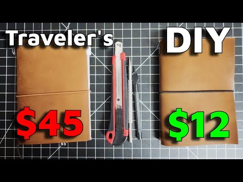 How To Make Your Own Travelers Notebook (Midori) | DIY