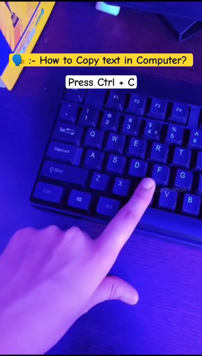 Ctrl + C is a keyboard shortcut that triggers the "Copy" command. #computer #shorts - YouTube