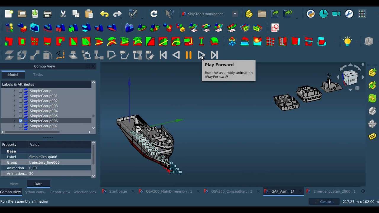 FreeCAD ShipTools Workbench WIP - YouTube