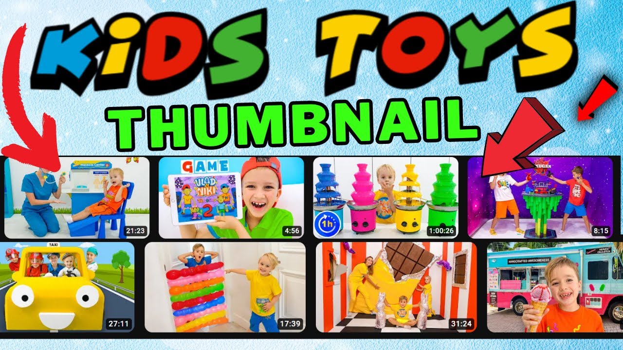 Kids Toys channel thumbnail kaise banaye 🔥|| How to make Kids toys ...
