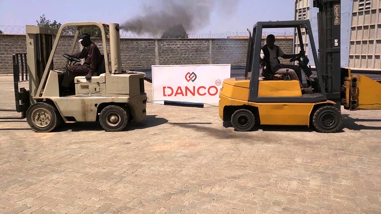 Danco HDPE pipe joint strength test - YouTube