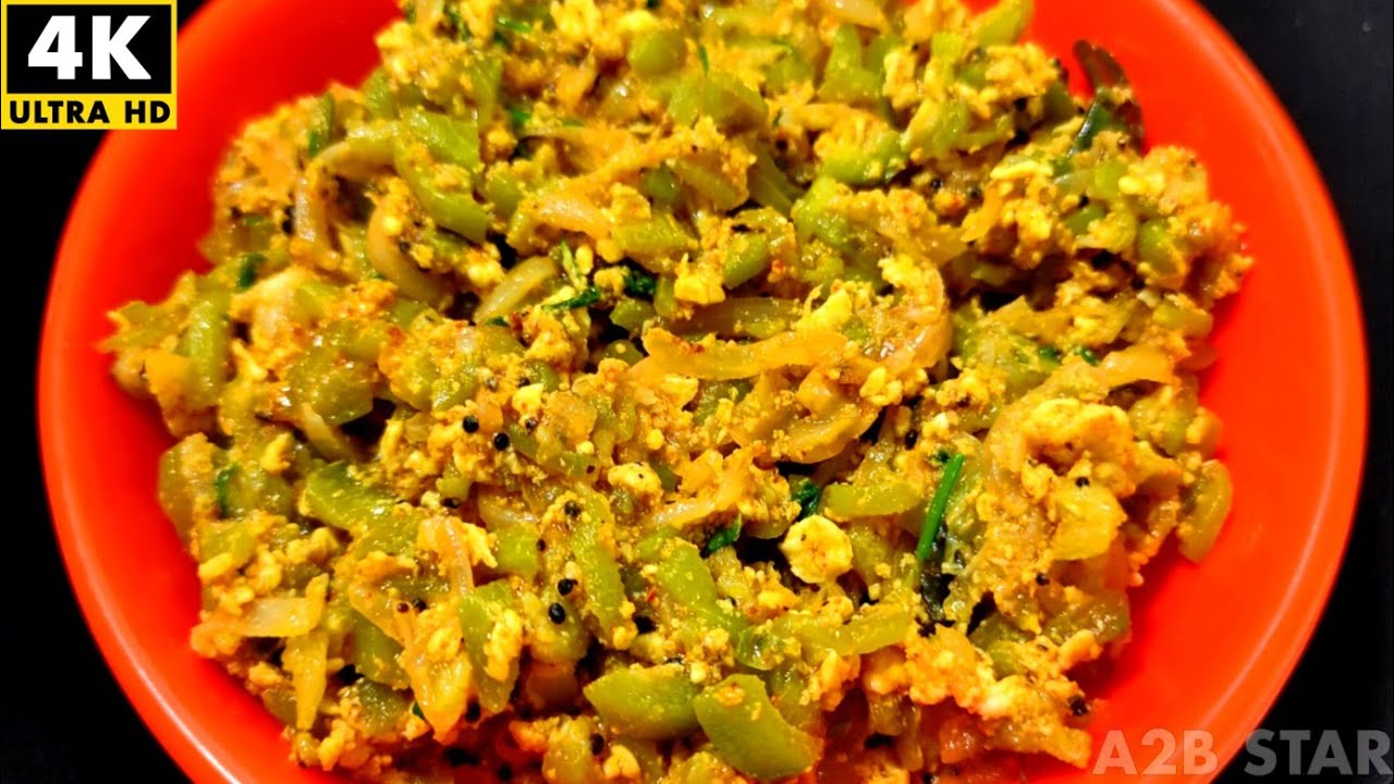 Very Tasty Ridge Gourd Recipe || Ridge Gourd Poriyal || Easy Ridge ...