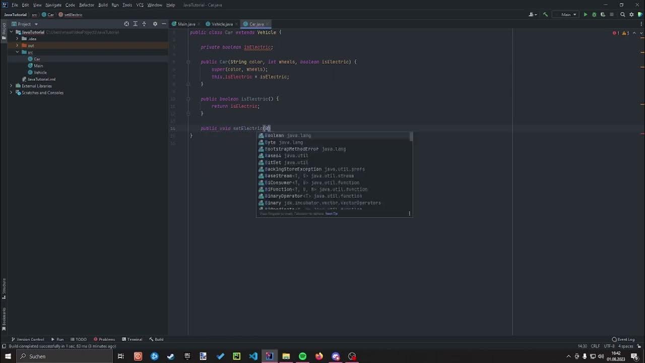 Klassen Vererben Java Progammieren Tutorial 09 Youtube