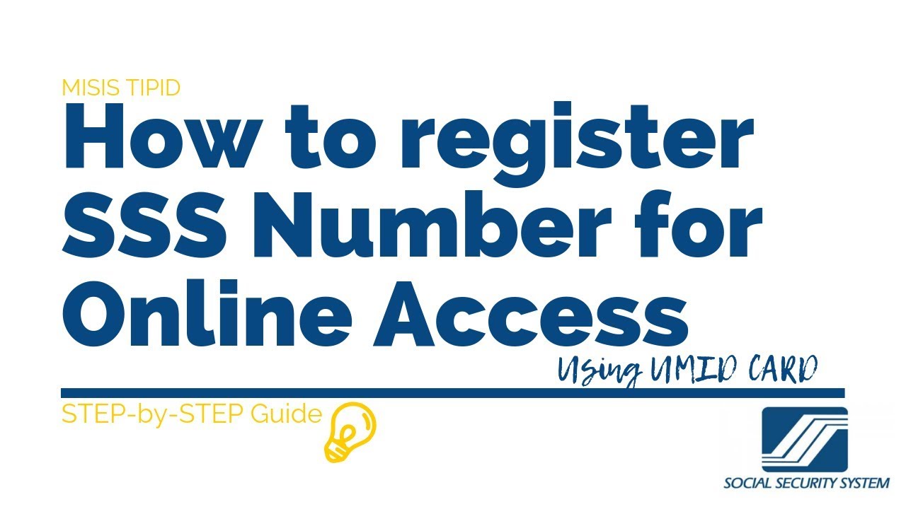 How to register SSS Number for Online Access - YouTube