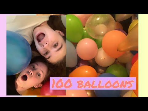 Filling the closet with 100 balloons!🎈🎈😱GONE WRONG - YouTube