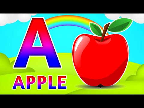 Phonics Song 2 with TWO Words in 3D - A For Apple🍎🍏- ABC Alphabet Songs with Sounds for Children's