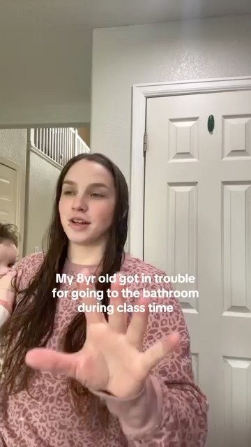 MY CHILD GOT IN TROUBLE FOR GOING TO THE BATHROOM AT SCHOOL.. # ...