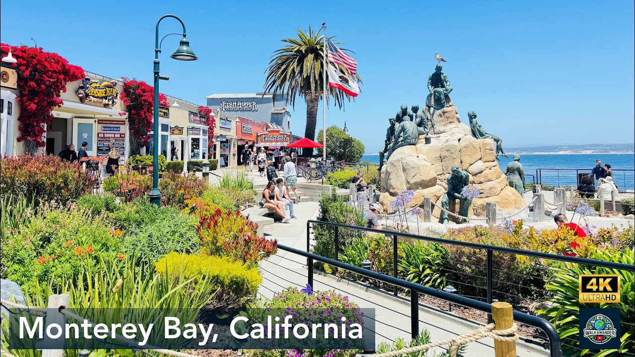 Monterey Bay, California - 4K Walking Tour - YouTube