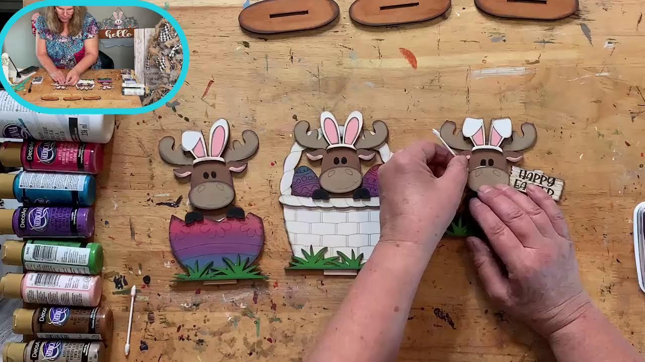 🌸🌺🌸 Easter Moose Standers - diy craft kits 🌸🌺🌸 - YouTube