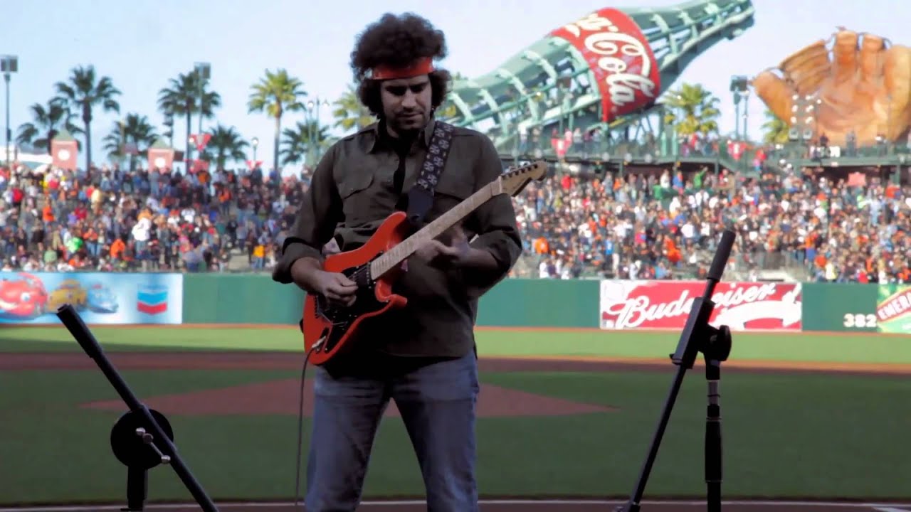 Seth Chapla National Anthem performance SF Giants AT&T Park - YouTube