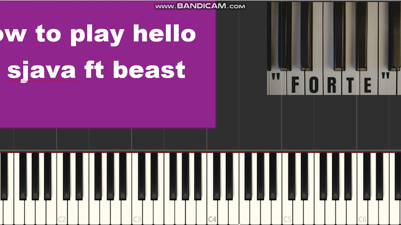 Hello by Sjava ft beast (piano tutorial) - YouTube