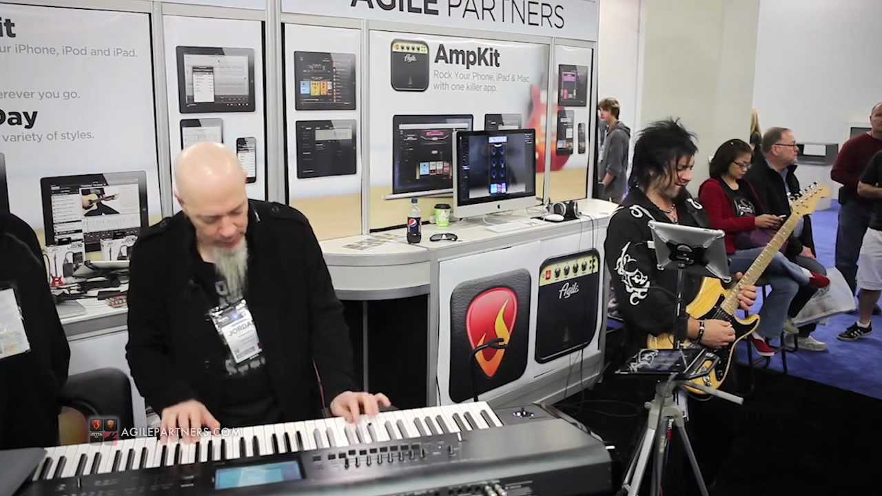iPad Jam #3 - Jordan Rudess and Rob Math at NAMM with AmpKit and Geo ...