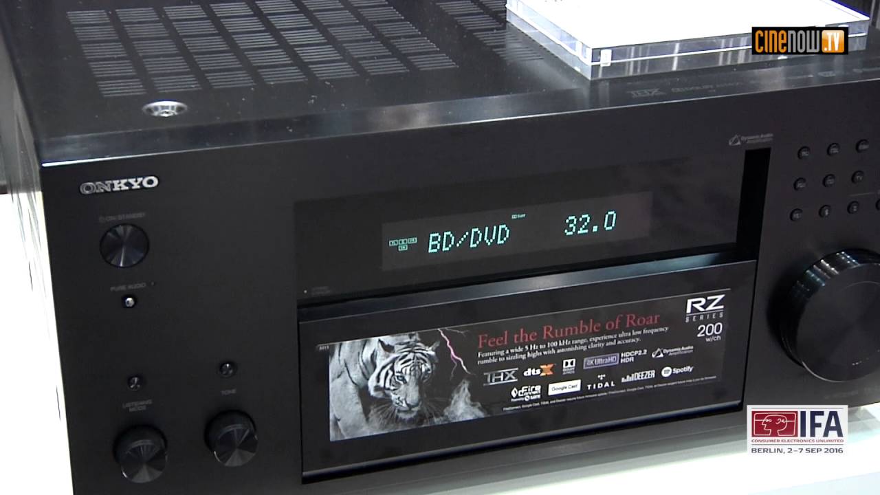 Onkyo TX-RZ3100 et TX-RZ1100 (IFA 2016) - YouTube