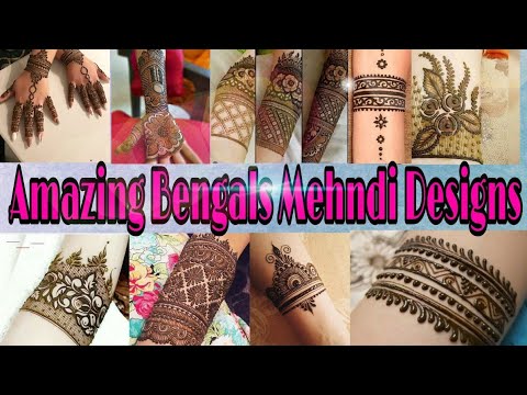 🌹Stylish & Unique Bangle Mehndi Designs 🌹Easy Kangan Henna Design/Urdu ...