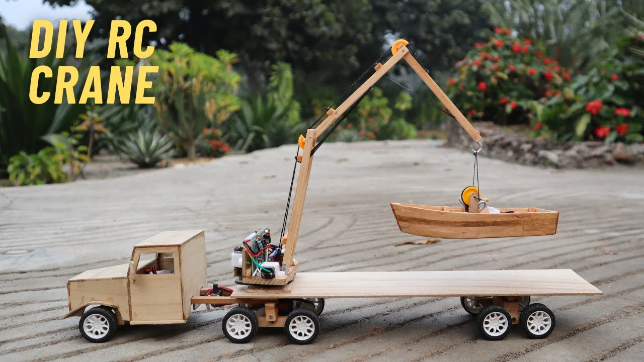 Building a Remote Control Crane for Trucks - DIR RC Crane - YouTube