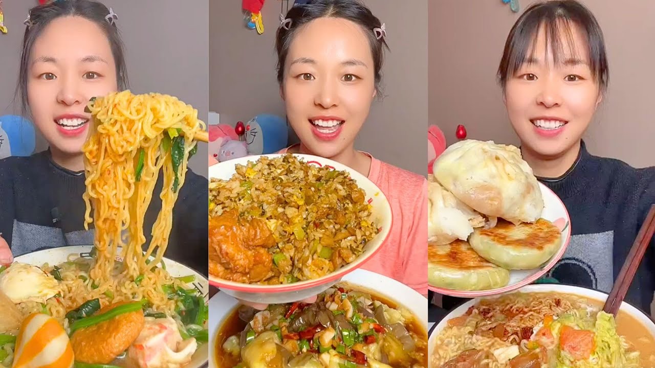 Extreme Chinese Mukbang – Giant Noodles, Fried Balls & Big Chili Bites ...