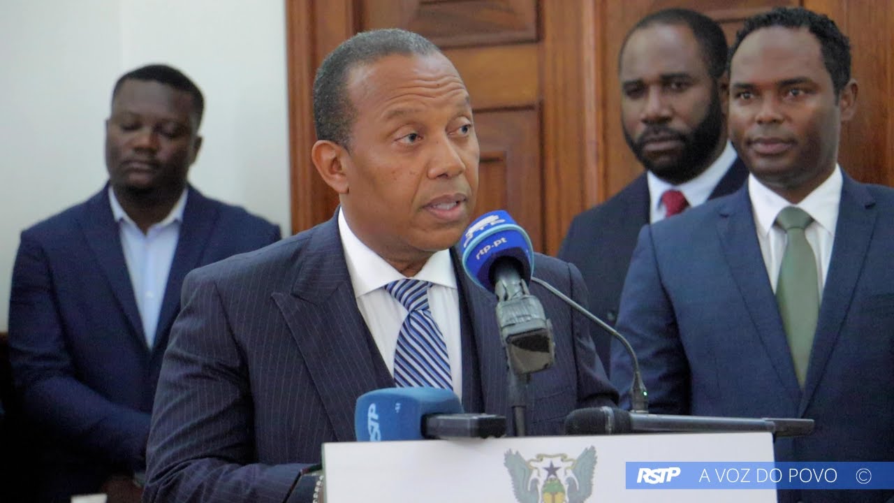 Discurso de Patrice Trovoada, após prestar juramento como primeiro ...