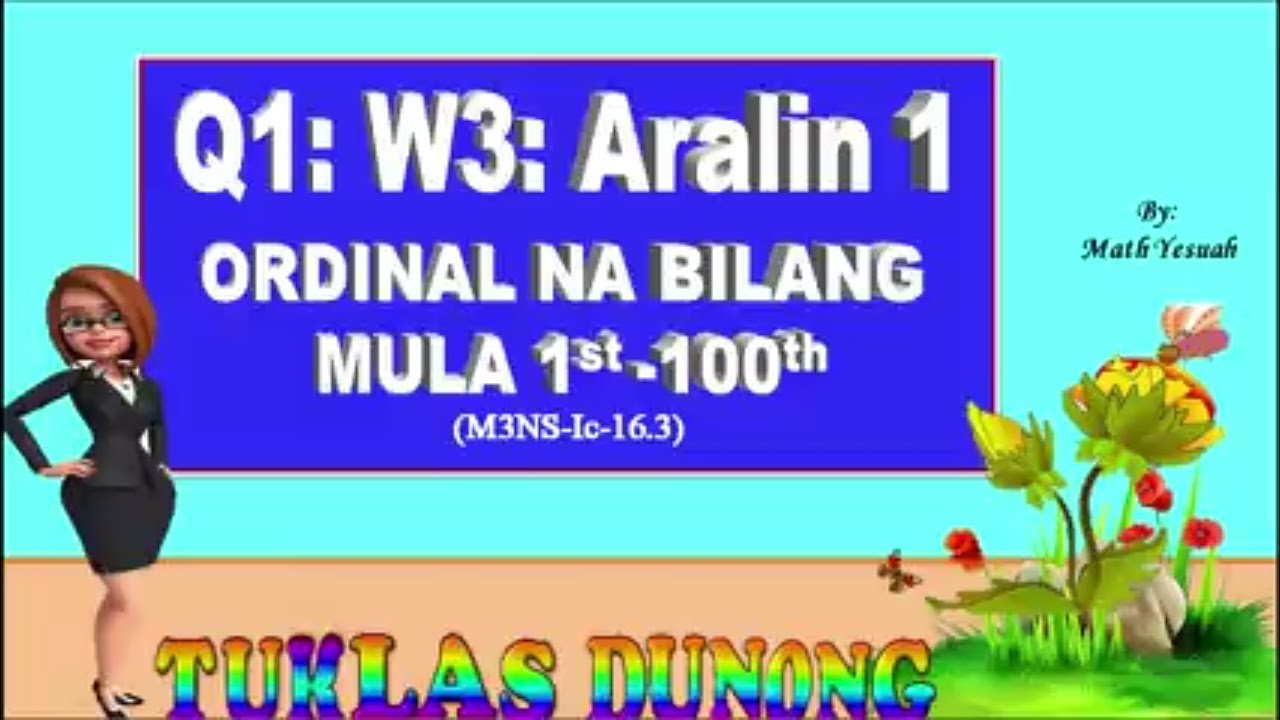 Grade 3 Math Lesson: Ordinal na Bilang Hanggang 100 (Module&MELC-Based ...