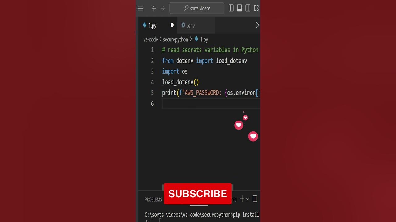 you know this .env files SECRET magic in python 🐍| read variables from ...