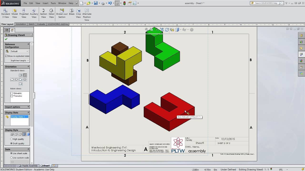 4.1 Puzzle Assembly Drawing - YouTube