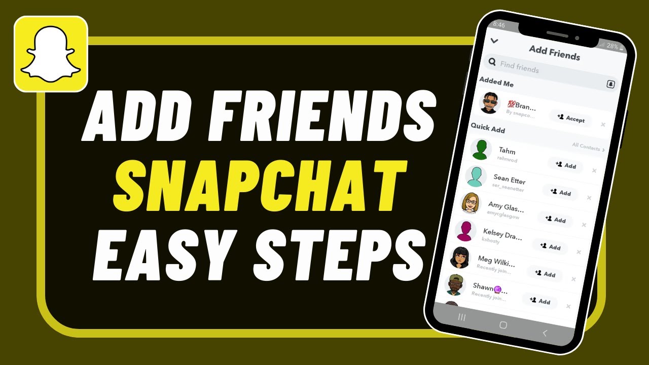 How to Add Friends /Someone on Snapchat ? - YouTube
