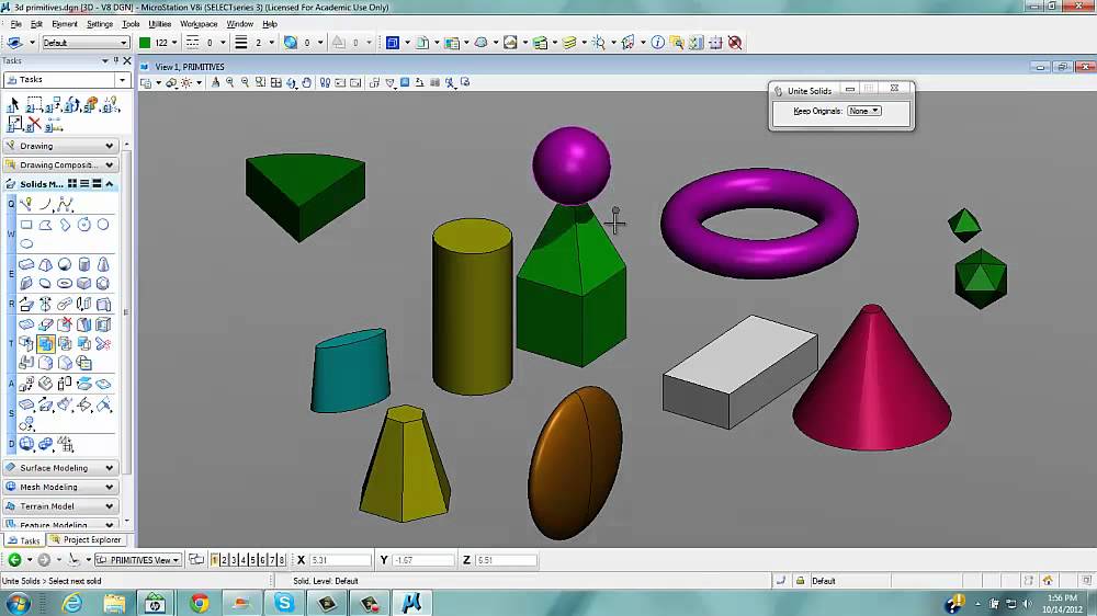 INTRODUCTION TO 3D PRIMITIVES AND BOOLEAN OPERATIONS - YouTube