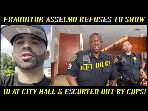Frauditor AssElmo Refuses to Show ID at City Hall & Escorted Out by ...