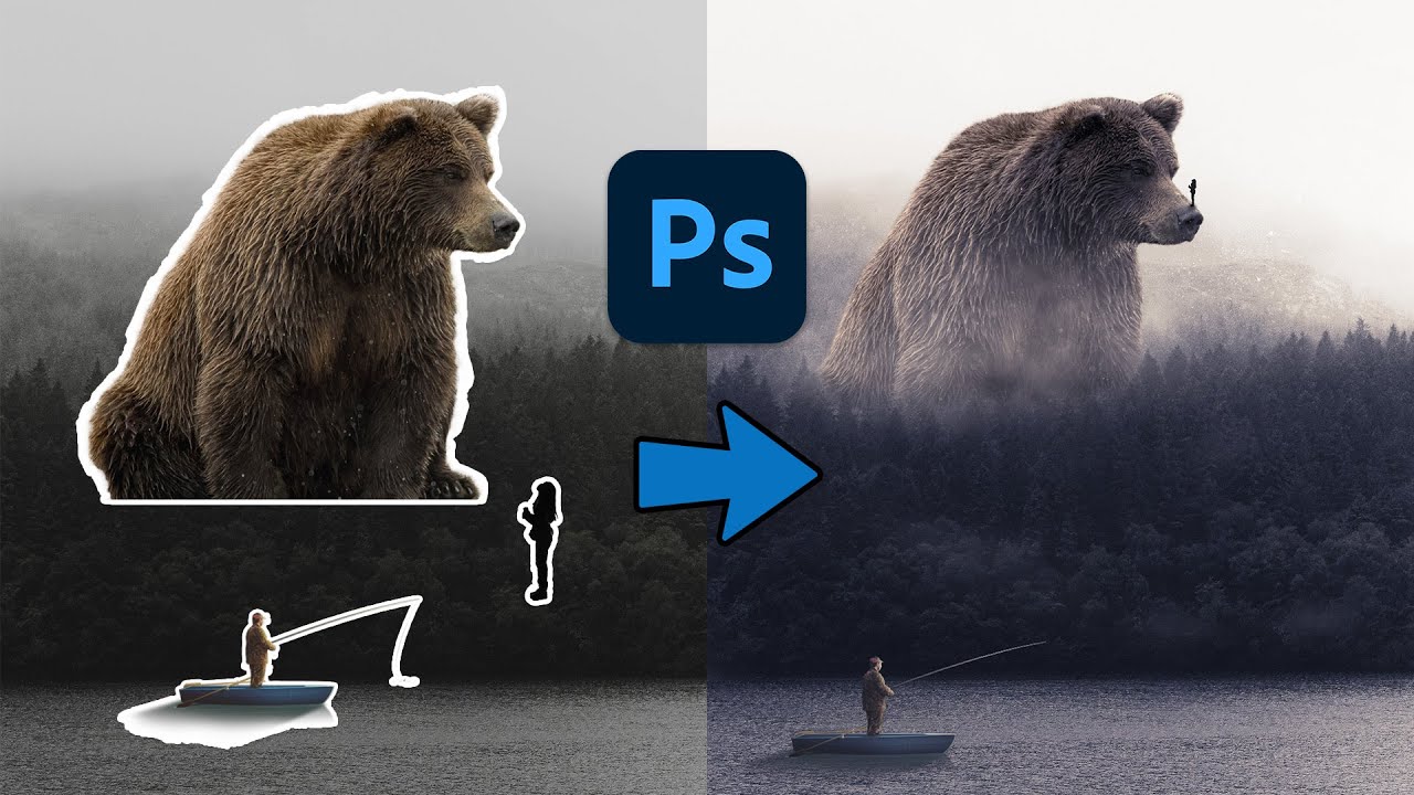 A GIANT BEAR: Photoshop Manipulation Tutorial - YouTube