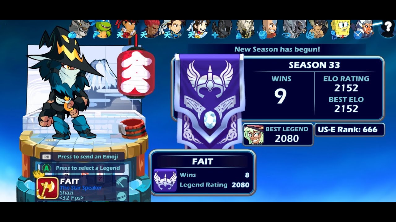 Brawlhalla Season 33 placements were a BREEZE!!! #brawlhalla - YouTube