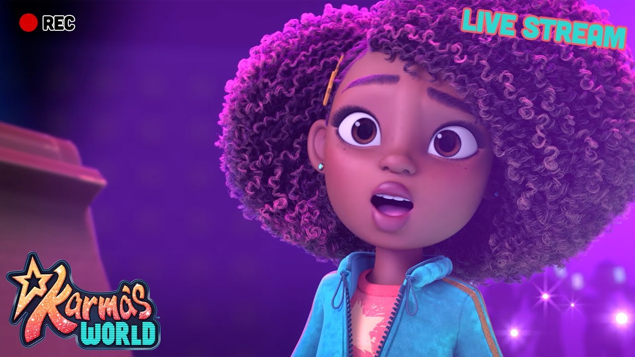 Sing-Along with Karma & Friends 🔴 Karma's World 💜🎤 Kids Live Stream 🔴 ...
