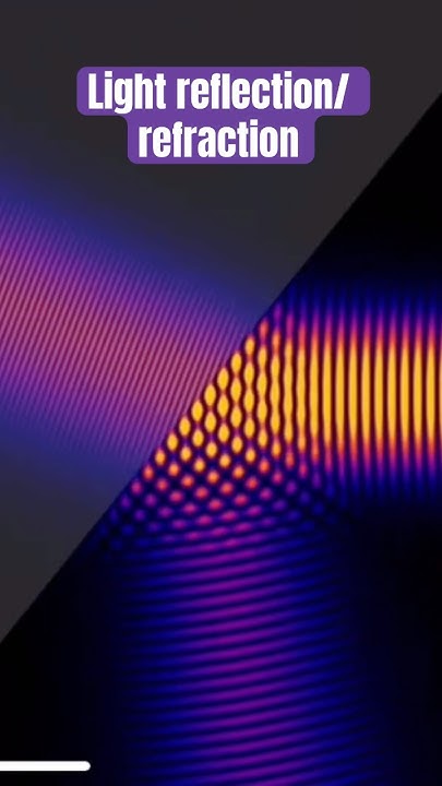 Light reflection and refraction happens together || A simulation #shorts#shortsfeed#simulation ...