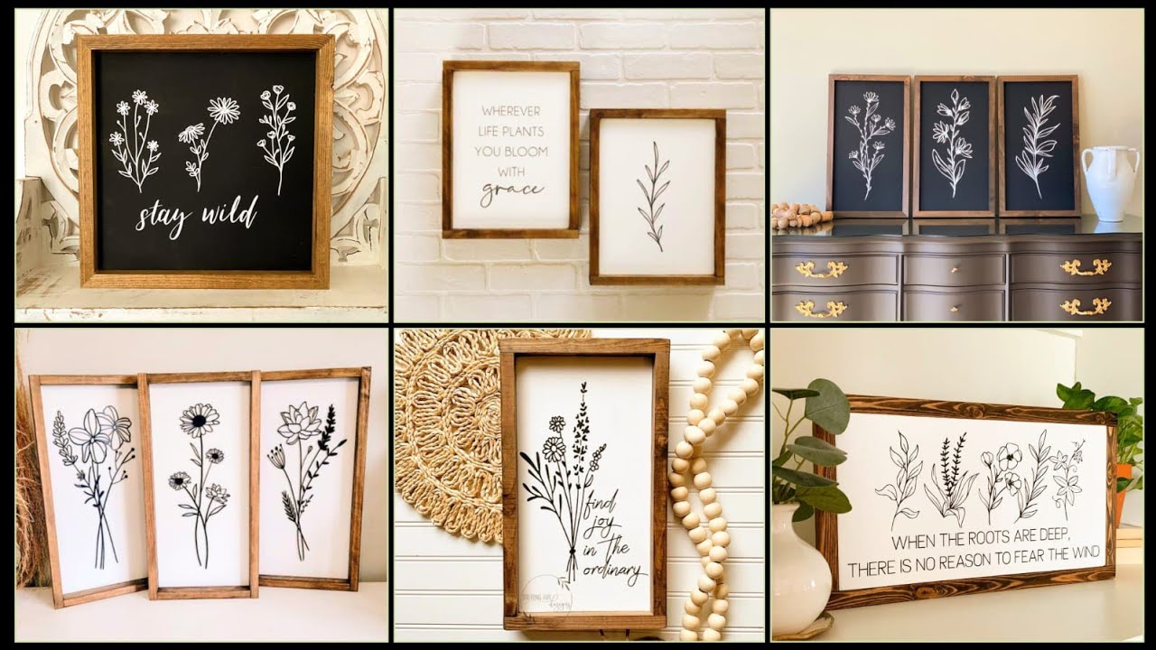 DIY Wooden Quote Frames for Home Decor | DIY Inspirational Quote Frame ...