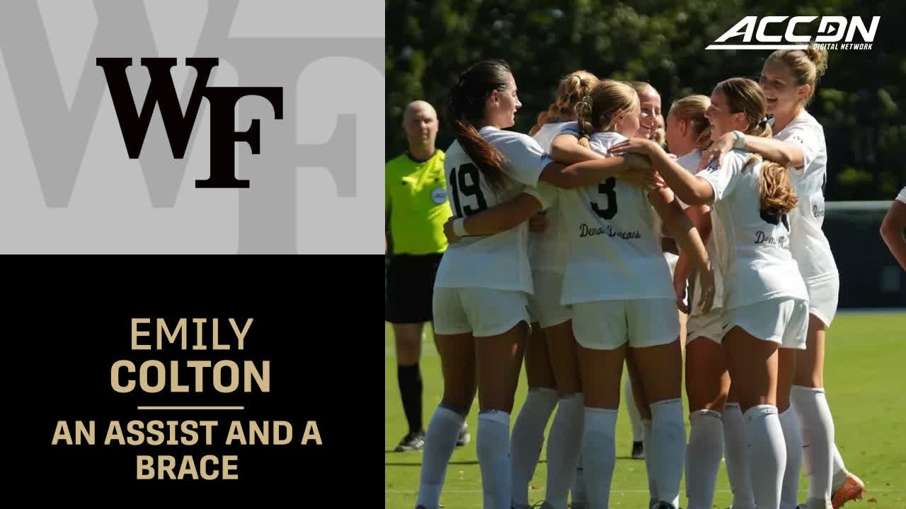An Assist And A Brace For Wake Forest's Emily Colton - YouTube