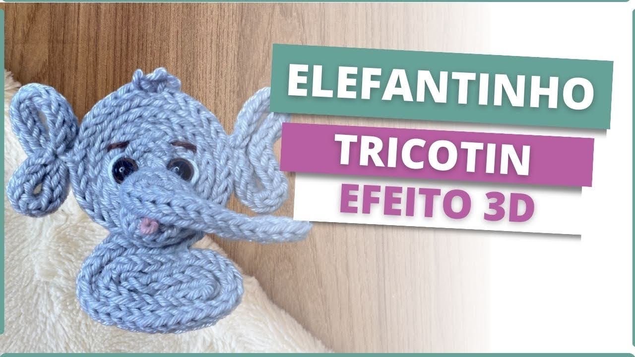 Lembrancinha em TRICOTIN - ELEFANTE efeito 3D . - YouTube