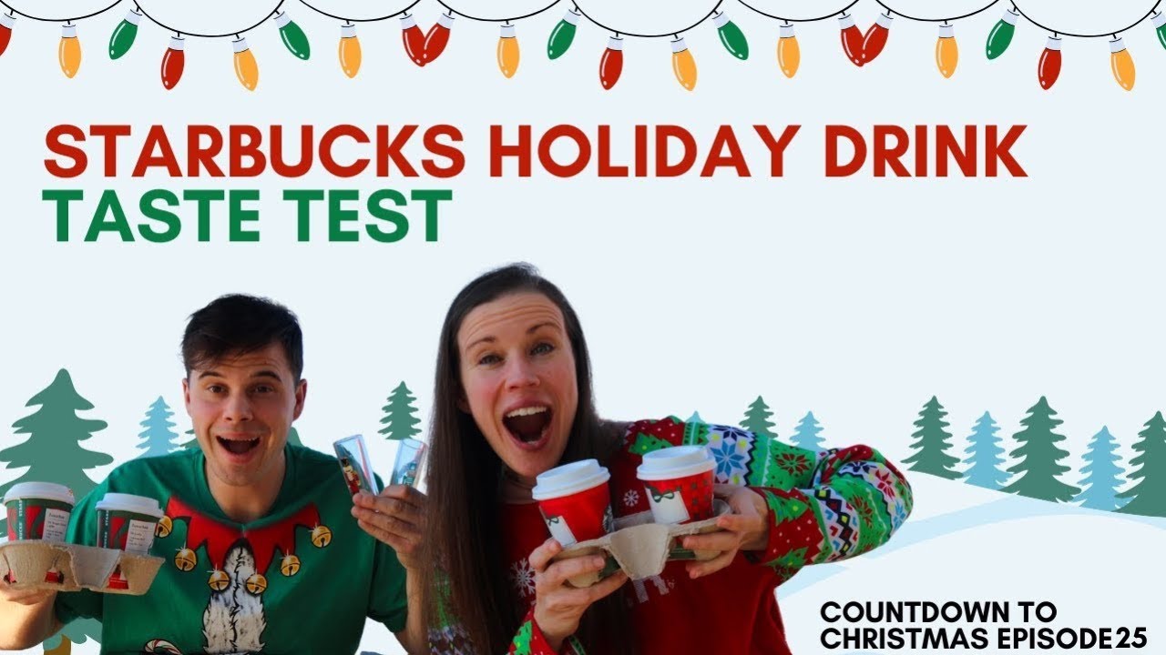 Starbucks Holiday Drink Taste Test (in shot glasses) with Jonathan ...