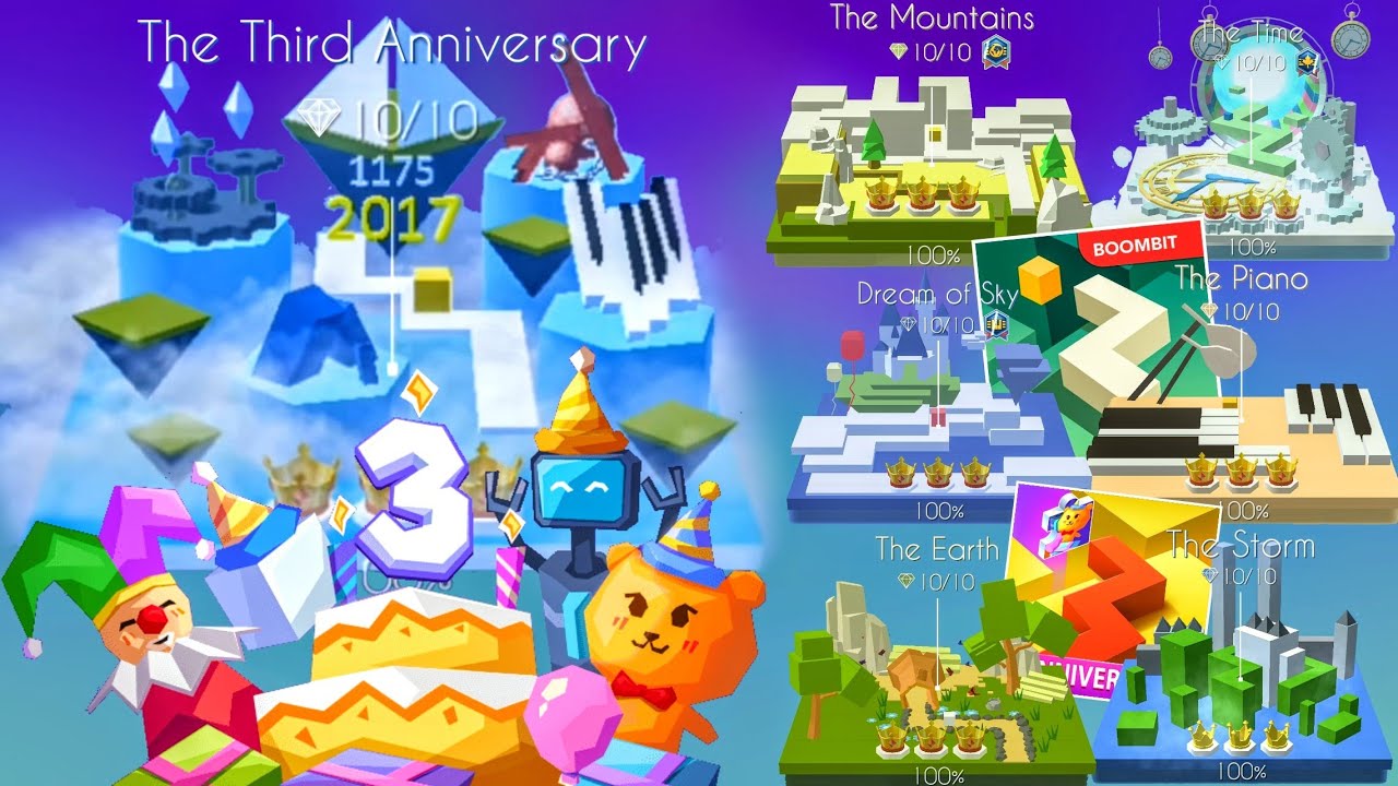 Dancing Line - Special 3rd Anniversary (VS Original Level, Best Skin ...