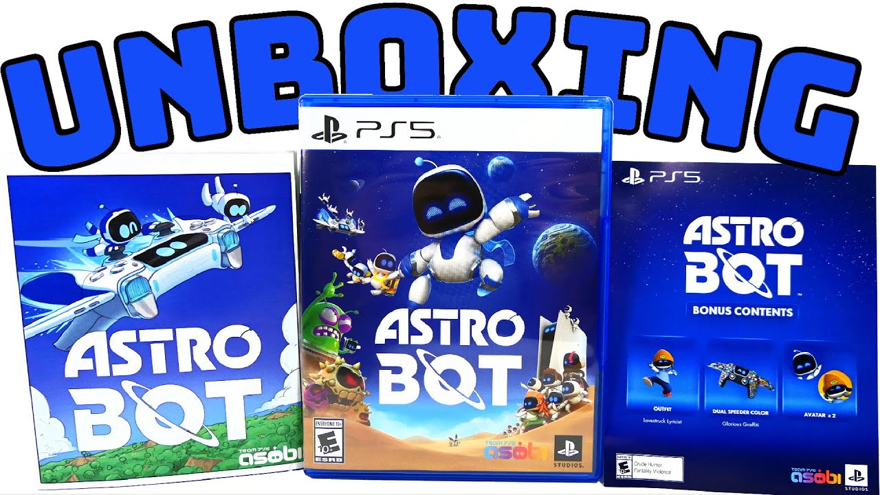 Astro Bot PS5 Unboxing - The Best Standard Edition Game Unboxing In A ...
