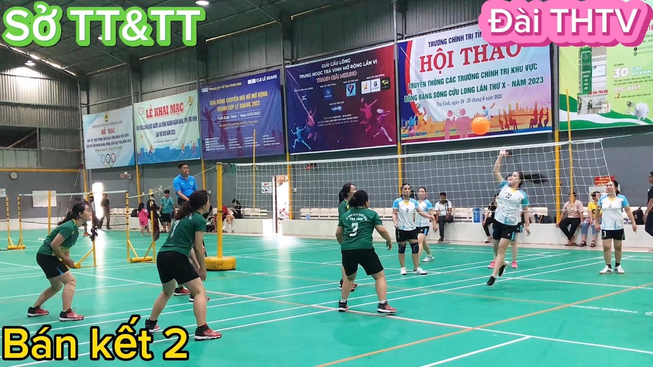 Bán kết 2/ Đài truyền hình (THTV) - Sở TT&TT | Bóng chuyền hơi - YouTube