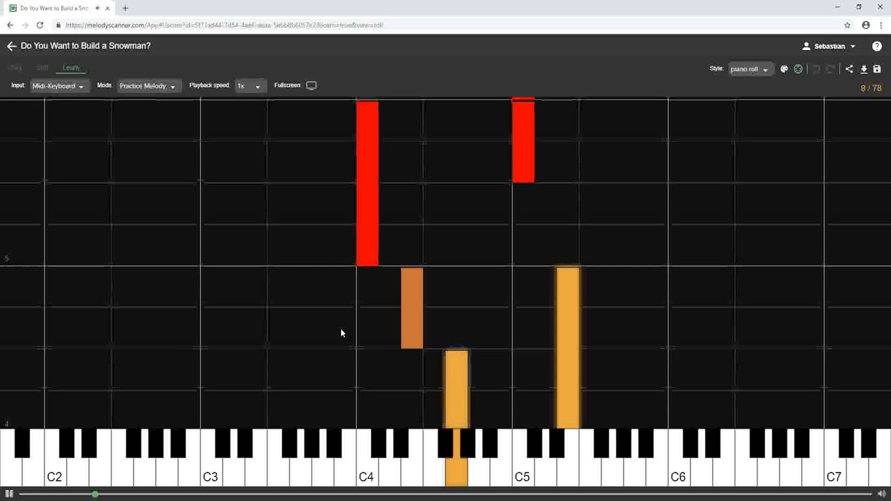 Practice your Songs interactively - Melody Scanner Tutorial - YouTube