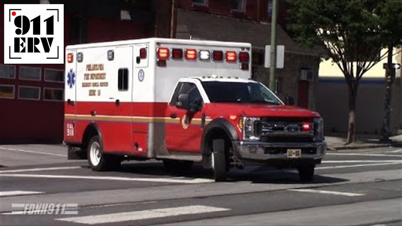 Philadelphia Fire Department Medic 15 Responding - YouTube