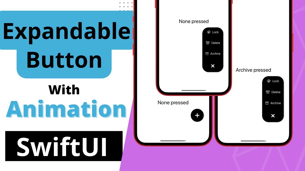 Unique Expendable Button With Animation In Swiftui Xcode Youtube