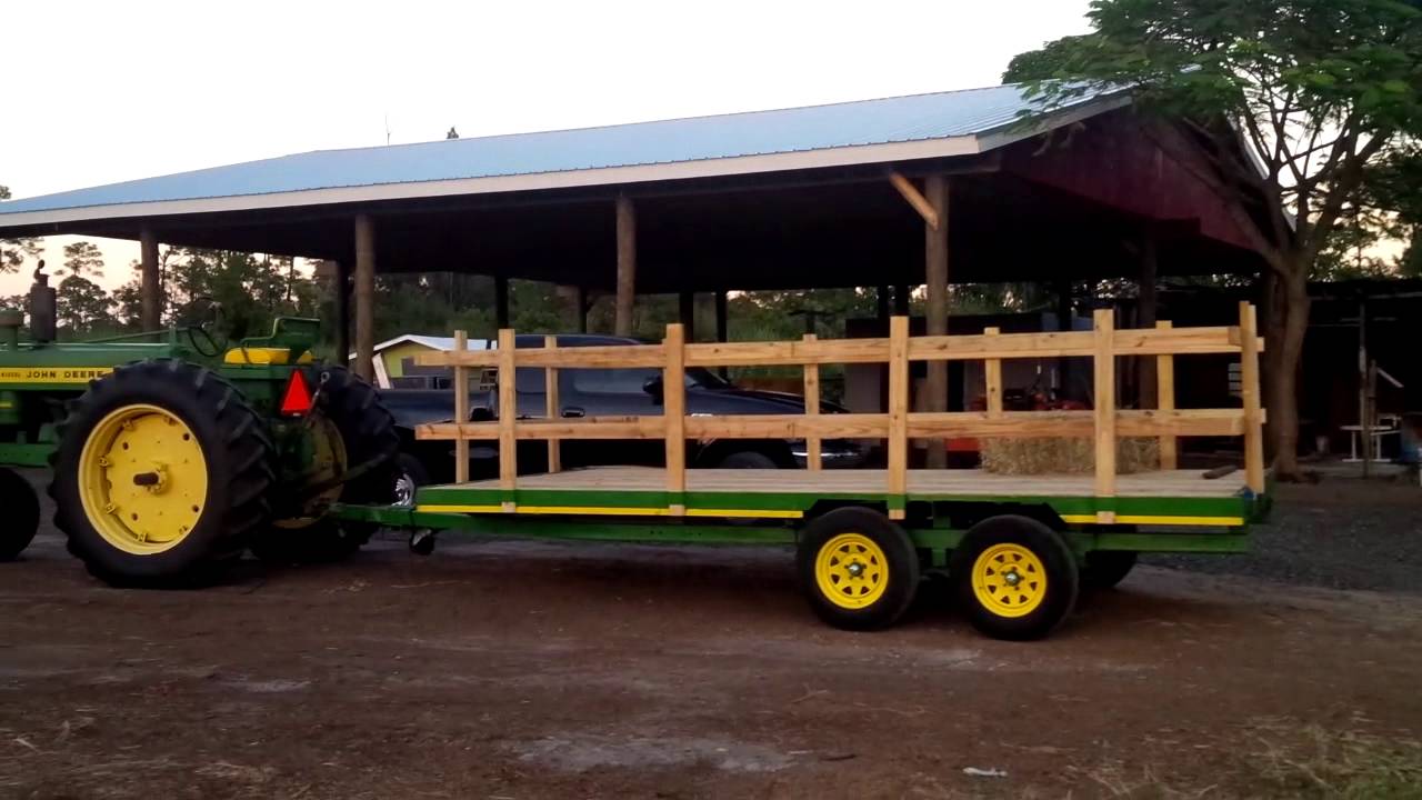 John Deere Hayride at our Farm - YouTube