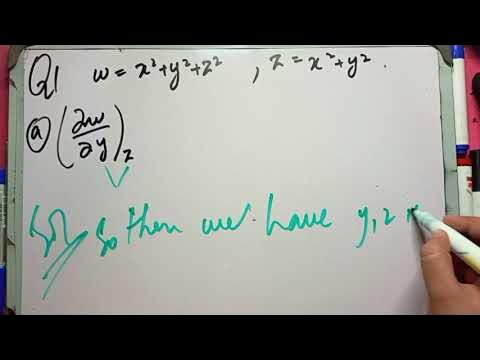 Ex#14.9 Ch#14 Question#1a \\Thomas calculus 11th Ed\\partial derivative with constrained ...